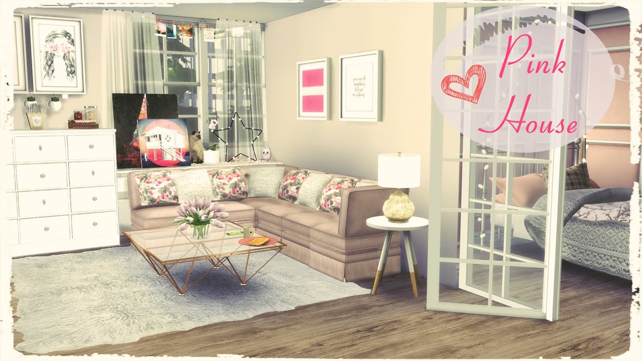 Sims 4 - Pink House (Part1) - YouTube