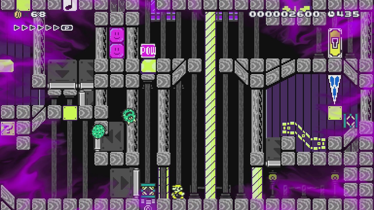 ちくわを落としただけなのに。 Magic Donut Lift by オオカミダコωø∤𝑓 🍄 Super Mario Maker 2 # ...