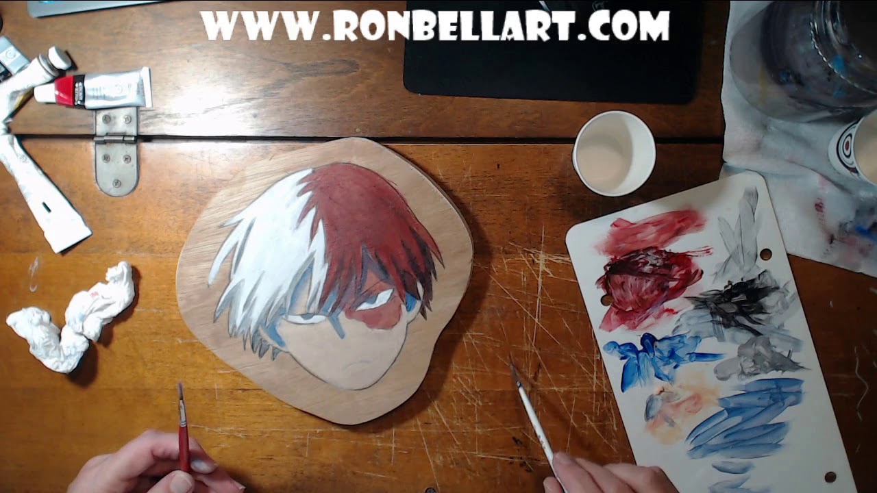 Todoroki cutout time-lapse - YouTube