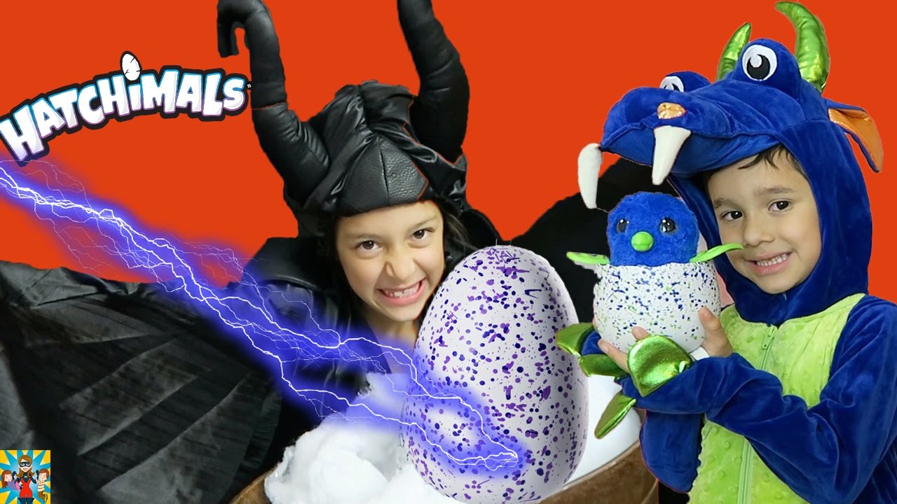 NEW HATCHIMALS MAGICAL SURPRISE EGG !! Maleficent vs Dragon - YouTube