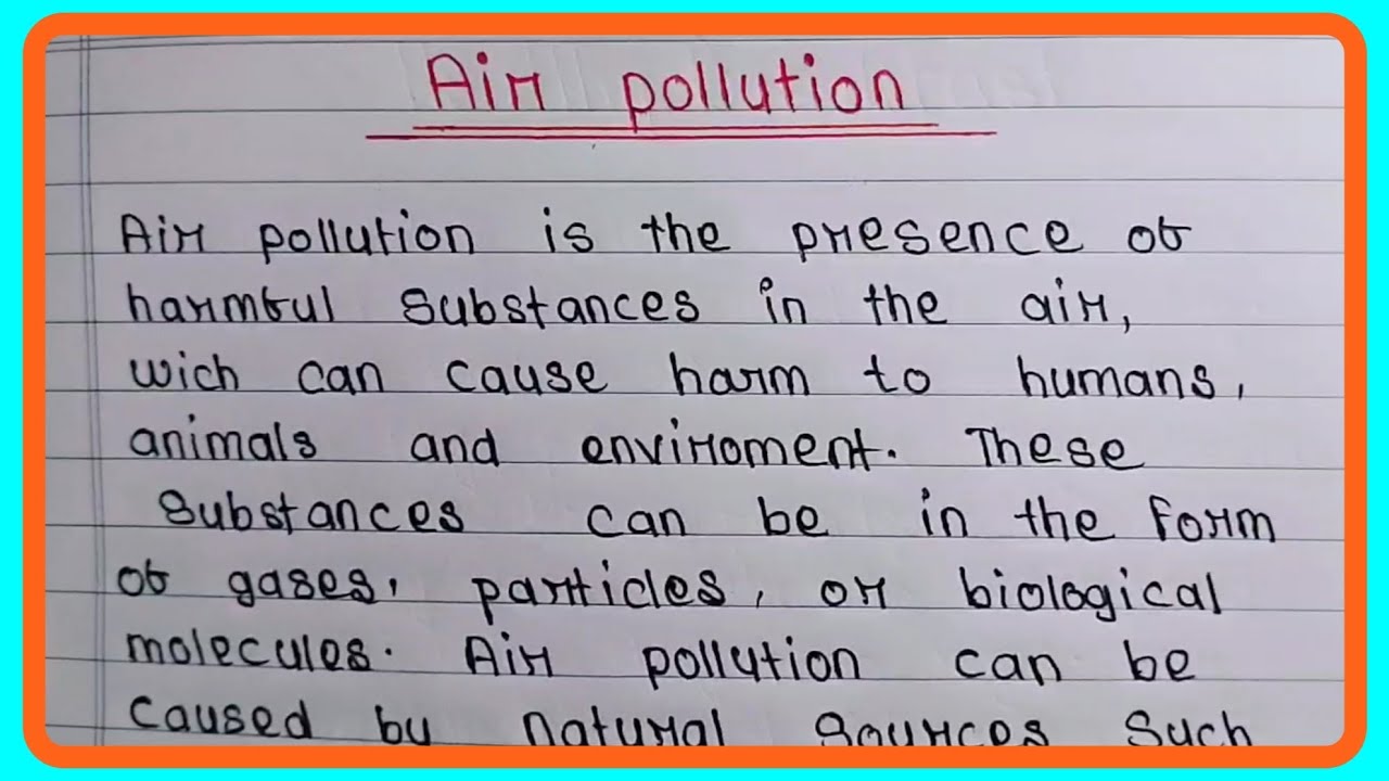 What Is Air Pollution Short Note - Infoupdate.org What Is Air Pollution Short Note - Infoupdate.org