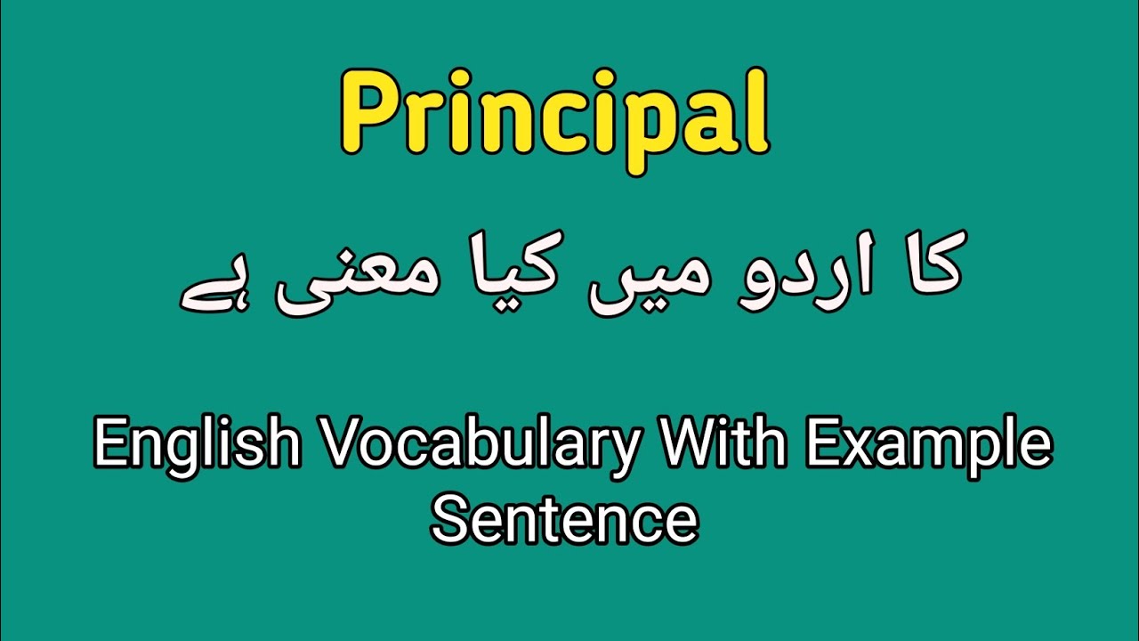 Principal Meaning In Urdu Principal Meaning In English To Urdu YouTube principal-meaning-in-urdu-principal-meaning-in-english-to-urdu-youtube