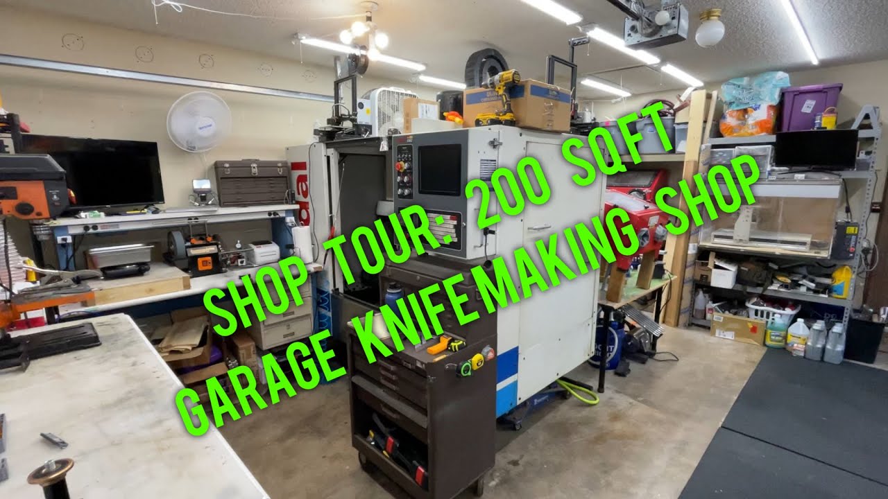 Micro-Shop Tour! 200 Square Foot Garage Knifemaking Shop - YouTube