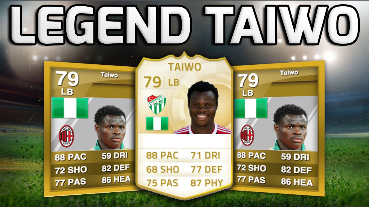 FIFA 12 TAIWO IN FIFA 15!!! - LEGENDS OF ULTIMATE TEAM! - Fifa 15 ...