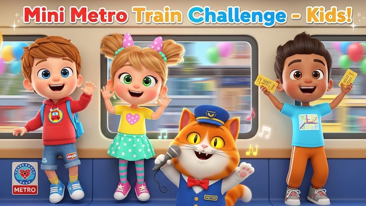 Mini Metro Train Challenge for Kids | Animated kids Story | Bed Time ...