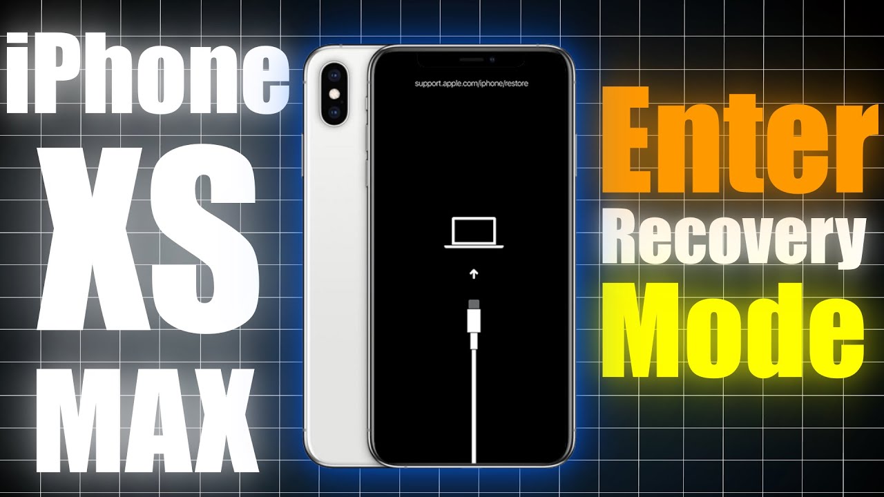 How To Enter iPhone XS MAX RECOVERY MODE - YouTube