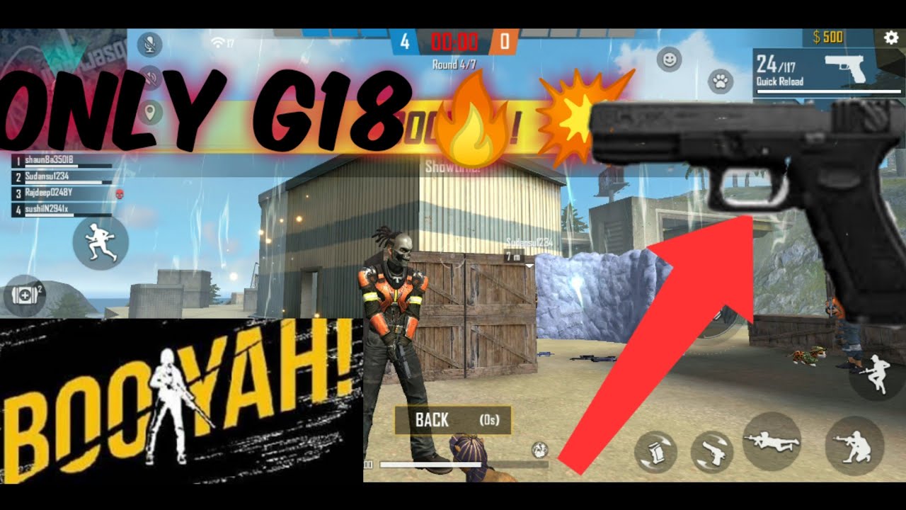 *💥FREE FIRE💥* -- *ONLY G18 CHALLENGE 🔥🔥💯 *CLASH SQUAD*💥. - YouTube
