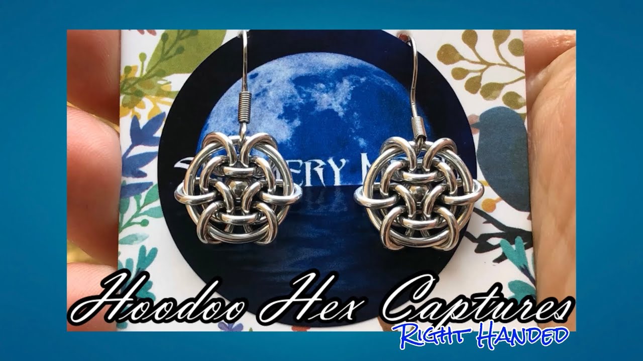 Hoodoo Hex Capture Earrings Project - Right Handed - YouTube