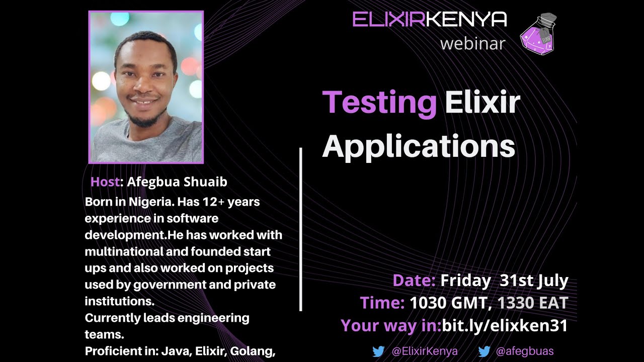 Testing Elixir Applications with Afegbua Shuaib (July 2020) - YouTube
