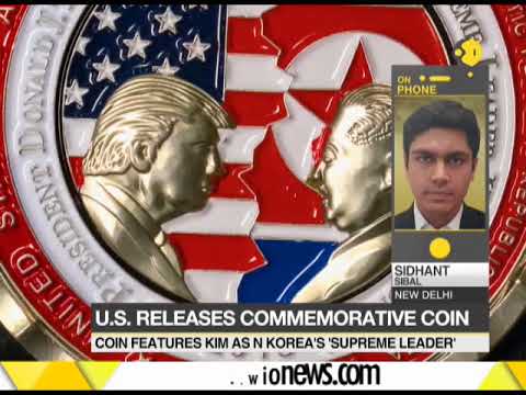 Commemorative coin minted ahead of Trump-Kim summit - YouTube