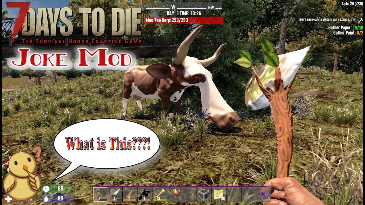 Joke Mod?? Never Seen Anything Like It | 7 Days to Die Mod Review - YouTube