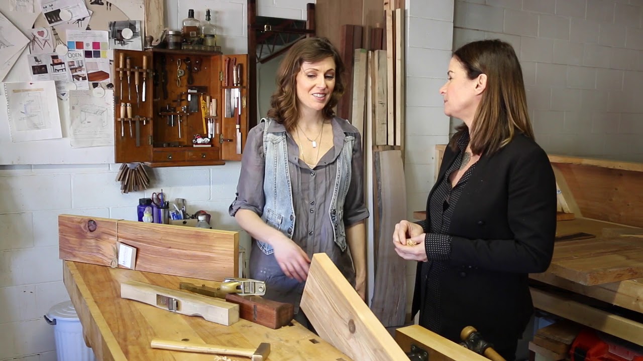 Dana Gee discusses using reclaimed wood for art and furniture - YouTube