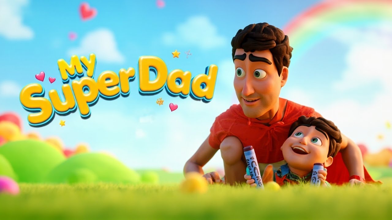 My Super Dad 💙 | Happy Father’s Day Song for Kids - YouTube