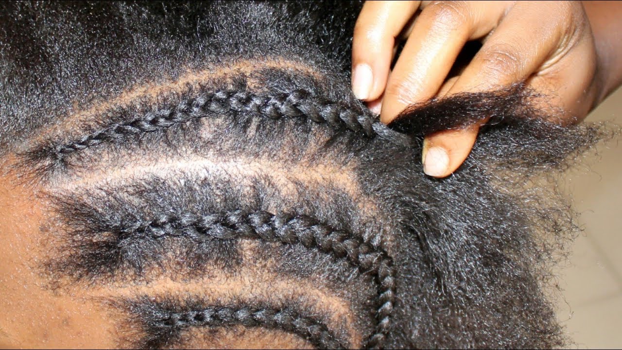 CORNROW 101/ HOW TO CORNROW BEGINNER FRIENDLY - YouTube