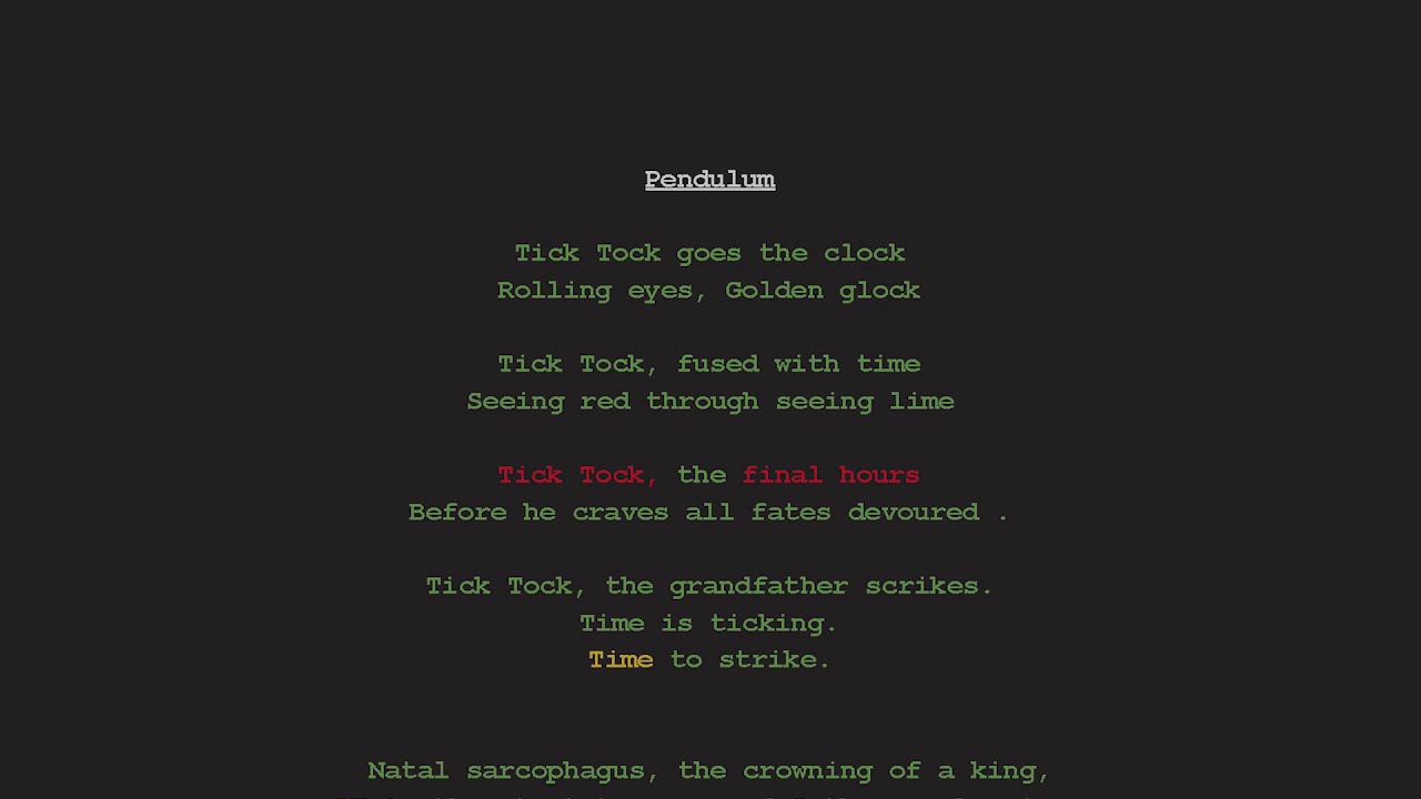 Pendulum: A Homestuck Poem (ft. AltUniverseWash) - YouTube