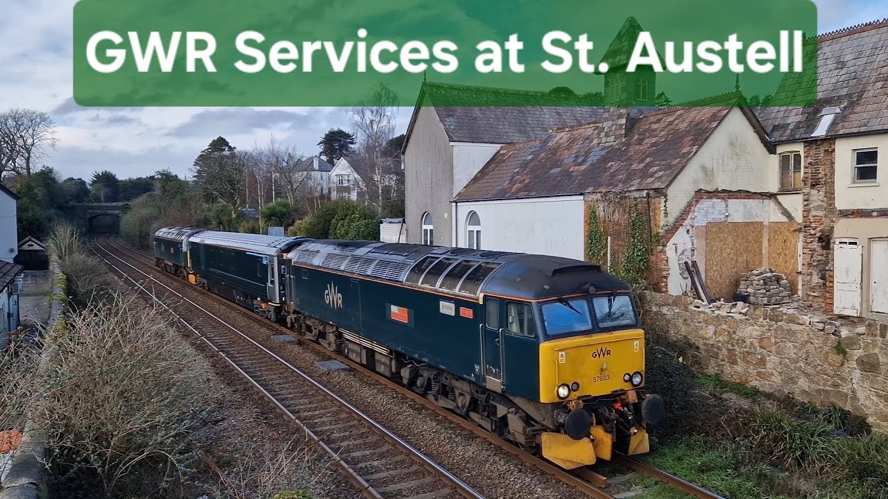 GWR Services at St. Austell station - 08/02/25 - YouTube