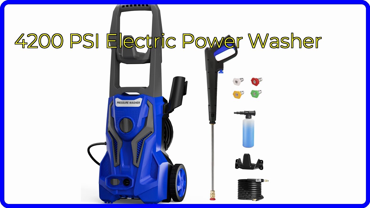 REVIEW (2024): 4200 PSI Electric Power Washer. ESSENTIAL details. - YouTube