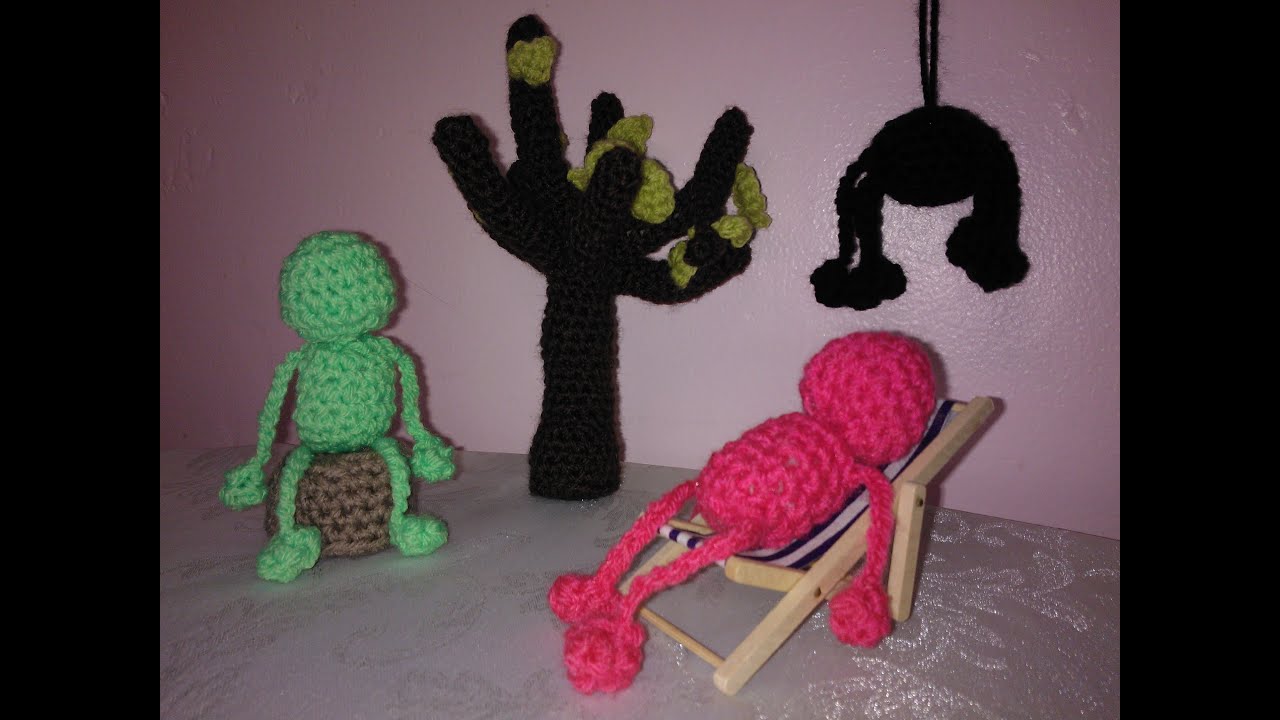 How to crochet my Dude amigurumi stick man style toy part 1 tutorial ...