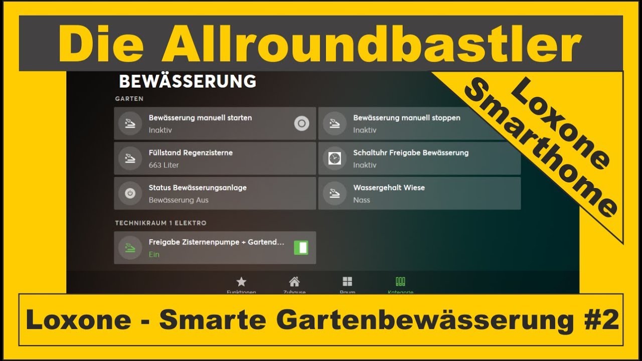 Smarte Gartenbewässerung mit Loxone #2 - Die Programmierung - YouTube