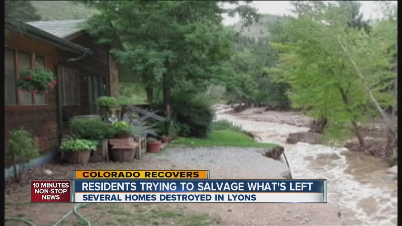 First flooding, now erosion threatening homes in Boulder County - YouTube