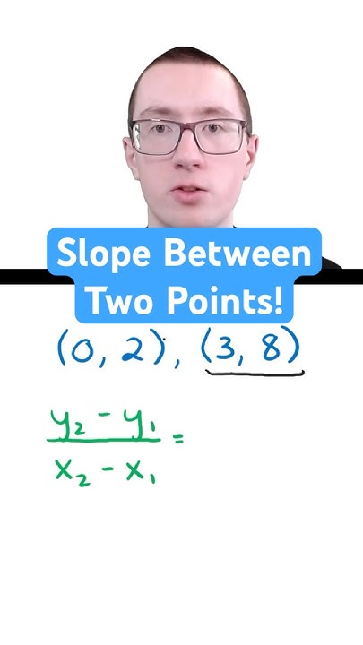 How to Find Slope Between Two Points! - YouTube