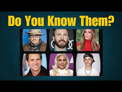 Hollywood Famous Personalities | Top 100 | Quiz Questions - YouTube