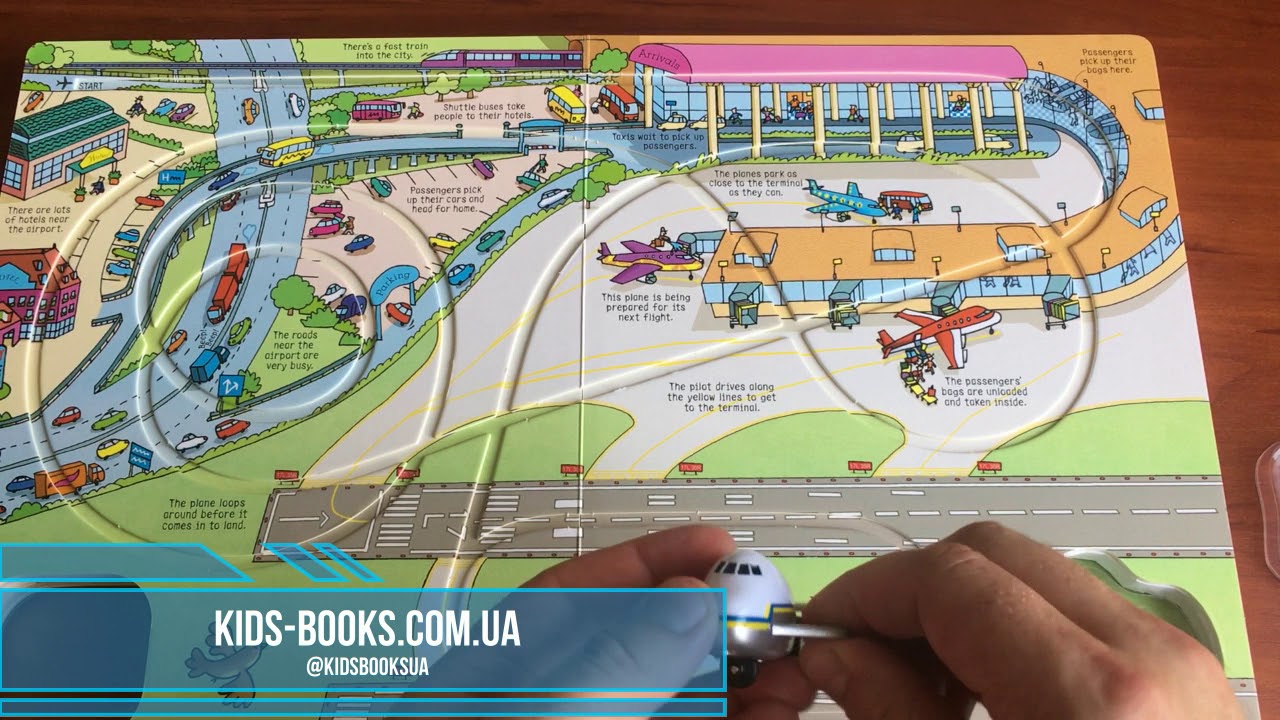 Kids-Books: Детская книга Usborne Wind-up Plane Book (Wind-up Books ...