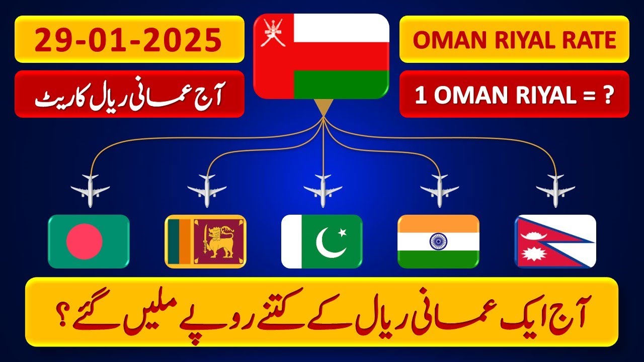 Oman Riyal Rate | Today Omani Riyal Currency Rate 29-1-2025 | Aaj Ka ...