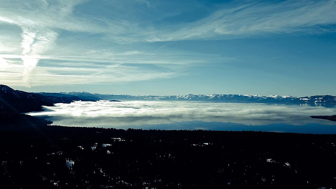 Cloud Inversion Over Lake Tahoe - YouTube