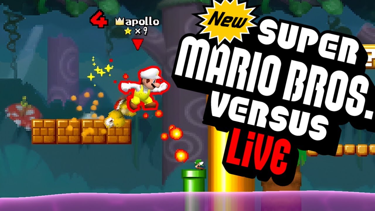 New Super Mario Bros Versus LIVE (viewer lobbies) - YouTube