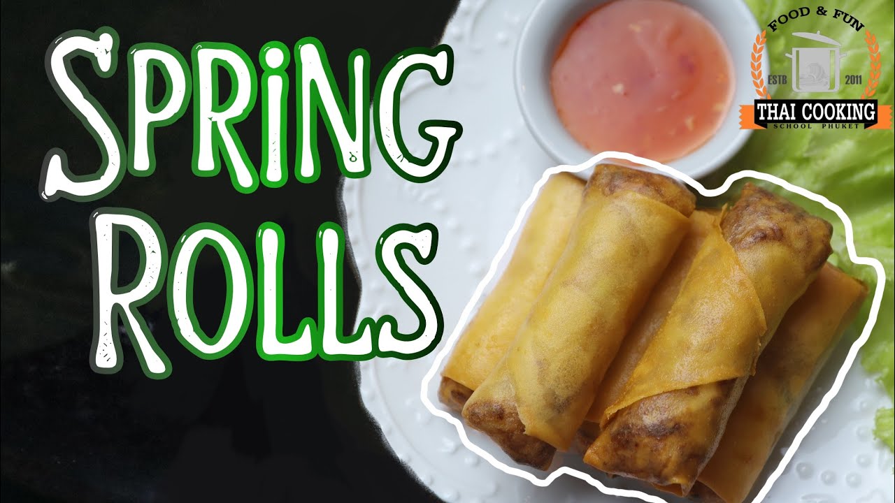 Step-by-step (deep-fried spring rolls) - YouTube