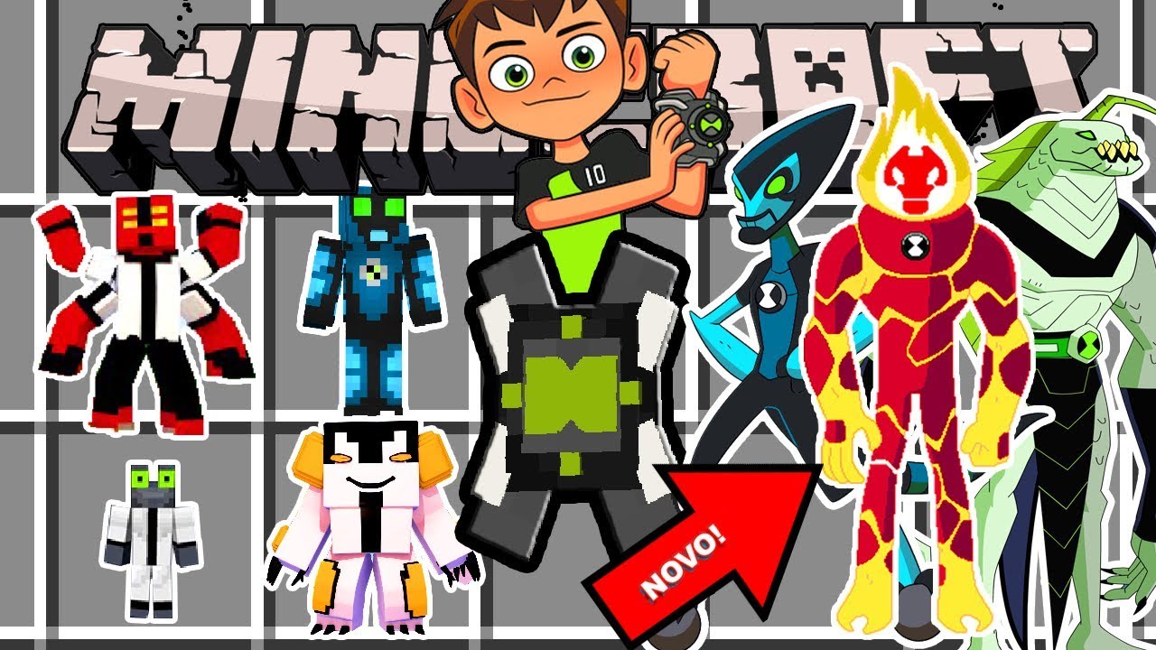 MOD DE TODOS NOVOS ALIENS BEN 10 ALIEN (COMO INSTALAR) - MINECRAFT ...