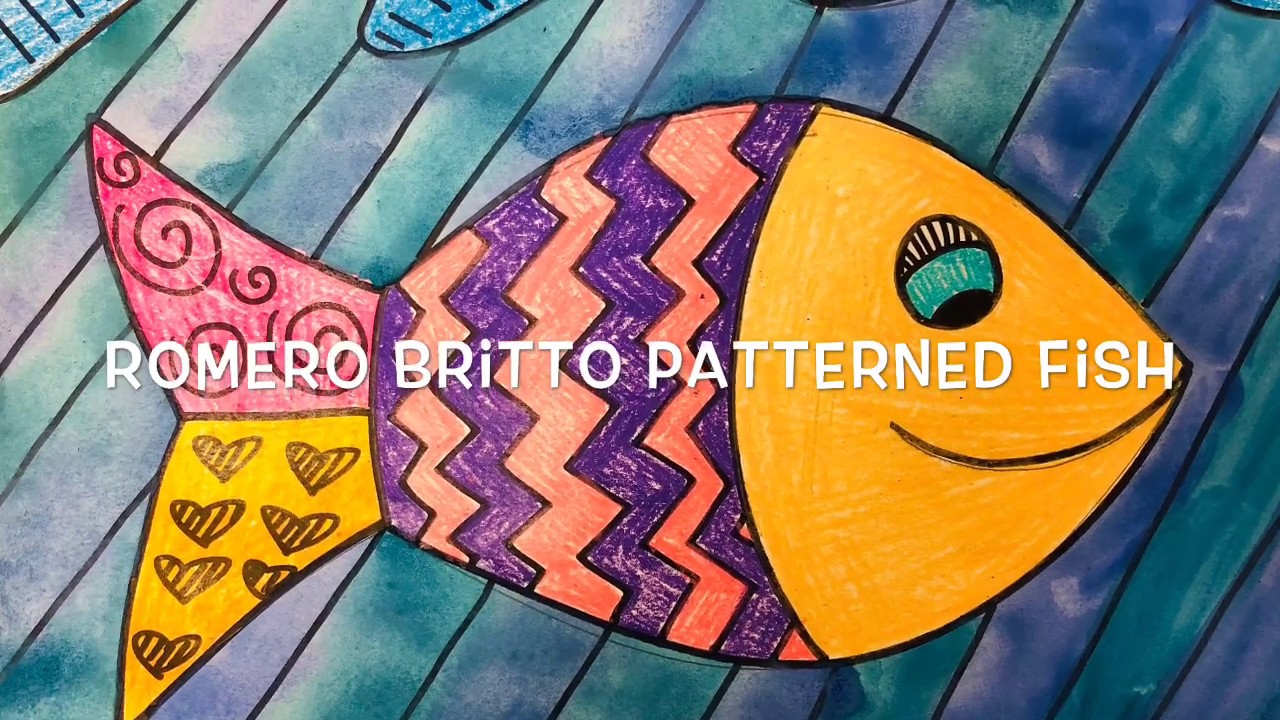 Romero Britto Patterned Fish - Kindergarten - YouTube