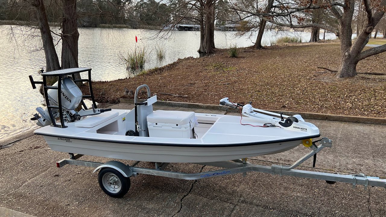 Stalker 136 Micro Skiff Walk around - YouTube
