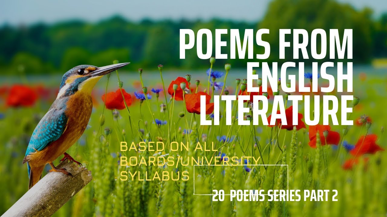 20 Important Poems based on Board/University Syllabus- Series 2 - YouTube