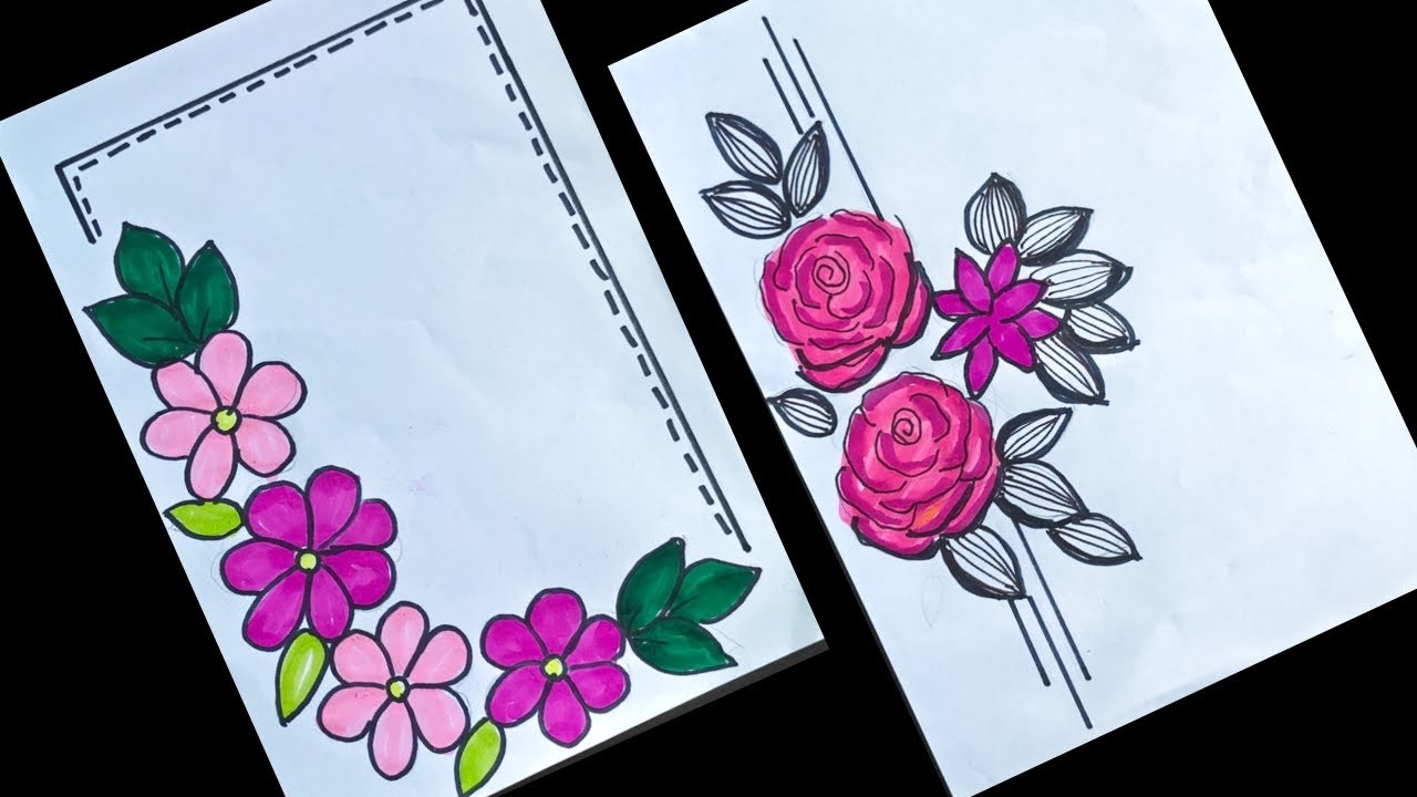 Assignment front page border design/project work design/cover page ...