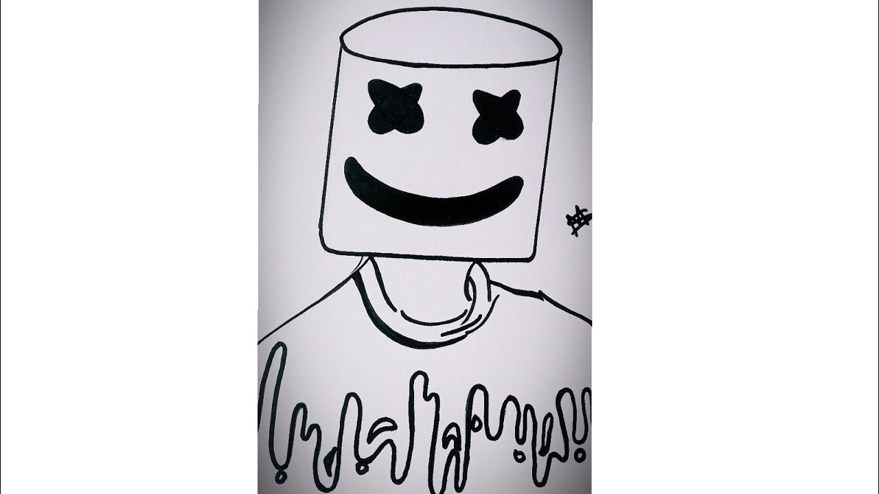 How to Draw Marshmallow || Easy drawing ideas for beginners || Step by ...