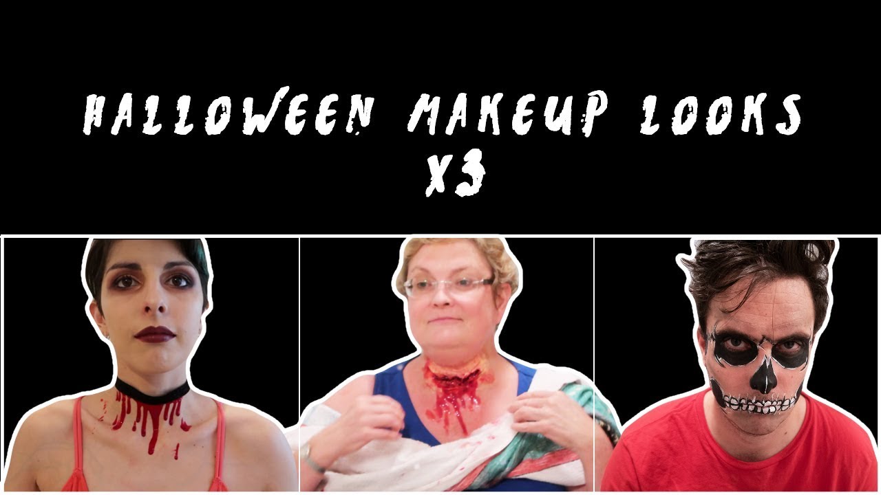 AHS INSPIRED HALLOWEEN MAKEUP + SLIT THROAT - YouTube