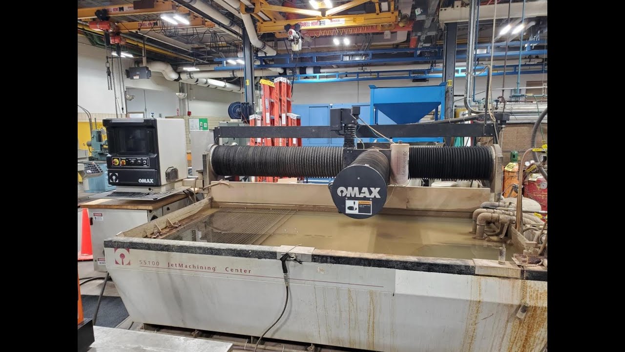 Omax 55100 CNC Water Jet Cutting Machine, 50,000 PSI, LESS THAN 9500 ...