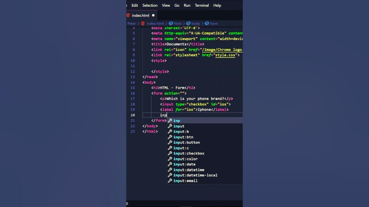 Checkbox Html Using In Css Html Project👌vs Code Html Shorts Programming Coding Youtube