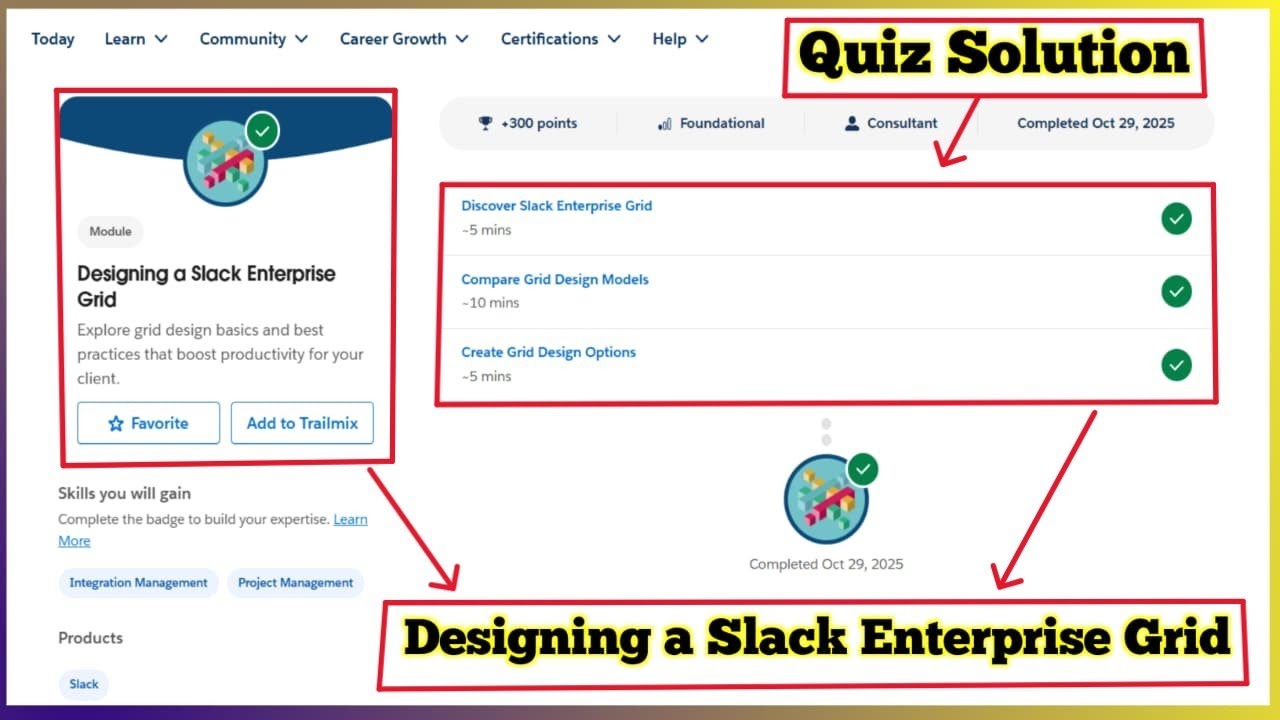 Designing a Slack Enterprise Grid | Salesforce Trailhead | Quiz ...