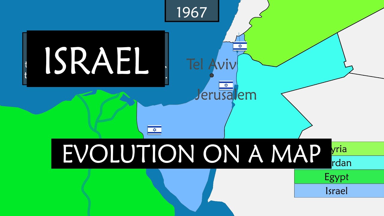 Israel - Evolution on a map since WWI - YouTube