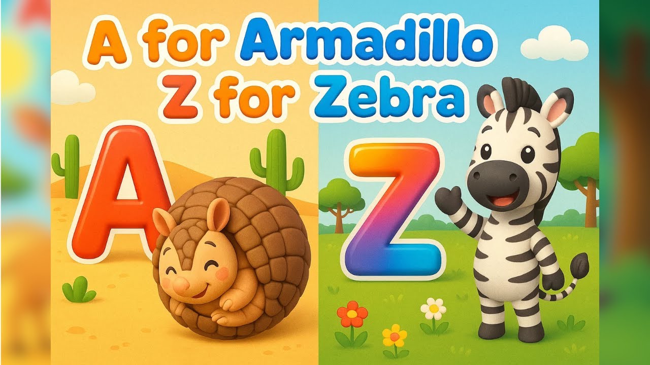 ABC Animal Adventure 🐾🌍 | A for Armadillo to Z for Zebra | Fun Alphabet ...