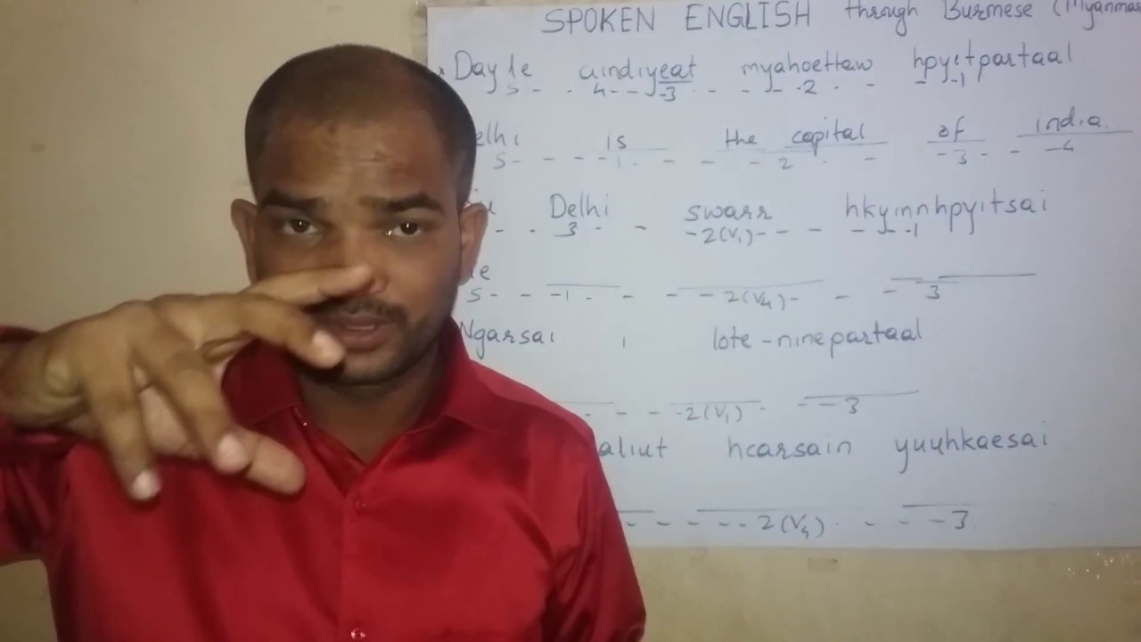Spoken English through Burmese . Learn learning videos. Class. Myanmar ...