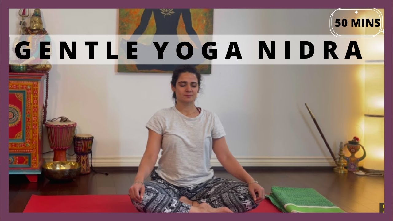 50 Min GENTLE YOGA NIDRA - Meditation for Sleep, Stress Relief & Inner ...
