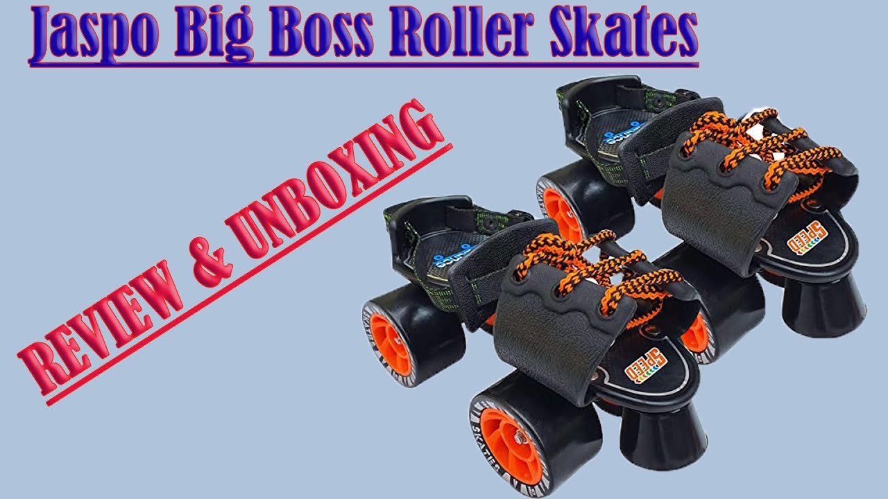 Jaspo Big Boss Adjustable Quad Roller Skates Unboxing and Review हिन्दी ...