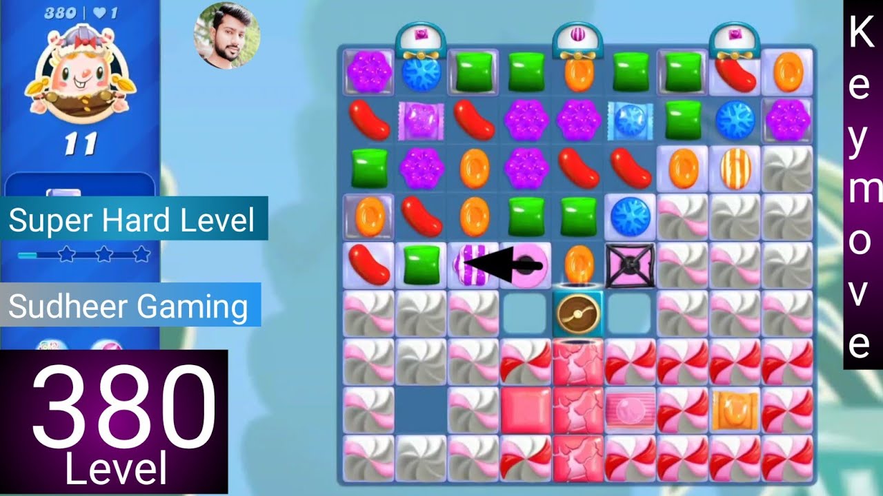 Candy crush saga level 380 । Super Hard level । No boosters ।Candy ...