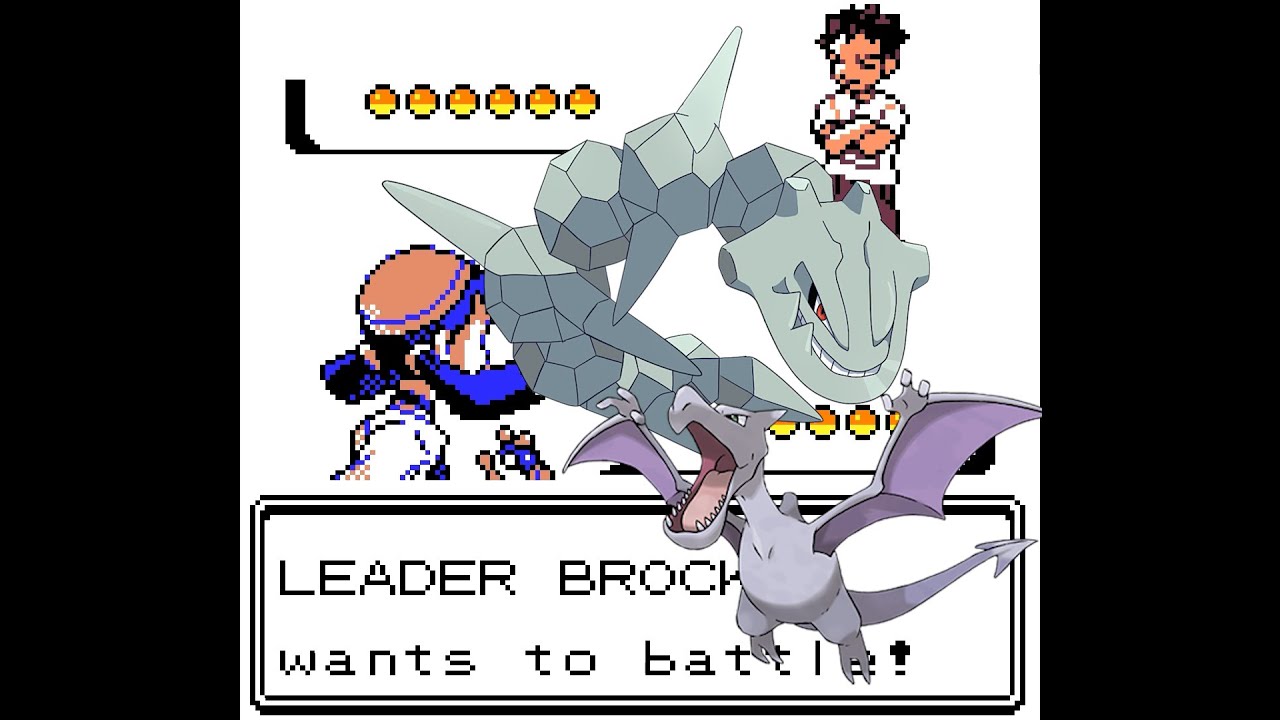 Pokémon Crystal Legacy Brock Gym Battle - YouTube