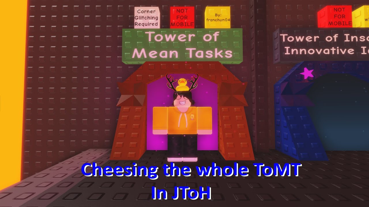 Cheesing the whole ToMT/Tower of Mean Tasks JToH - YouTube