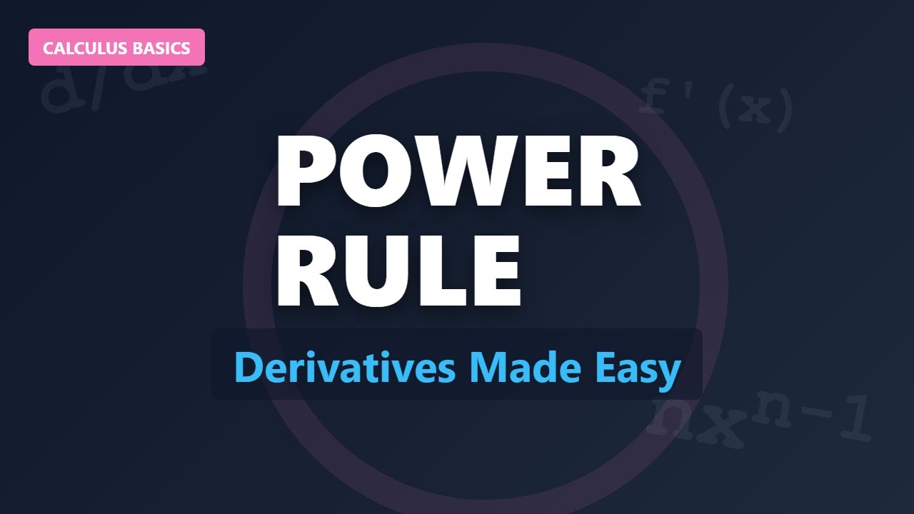 Calculus Power Rule Explained in 2 Minutes | Derivatives for Beginners ...